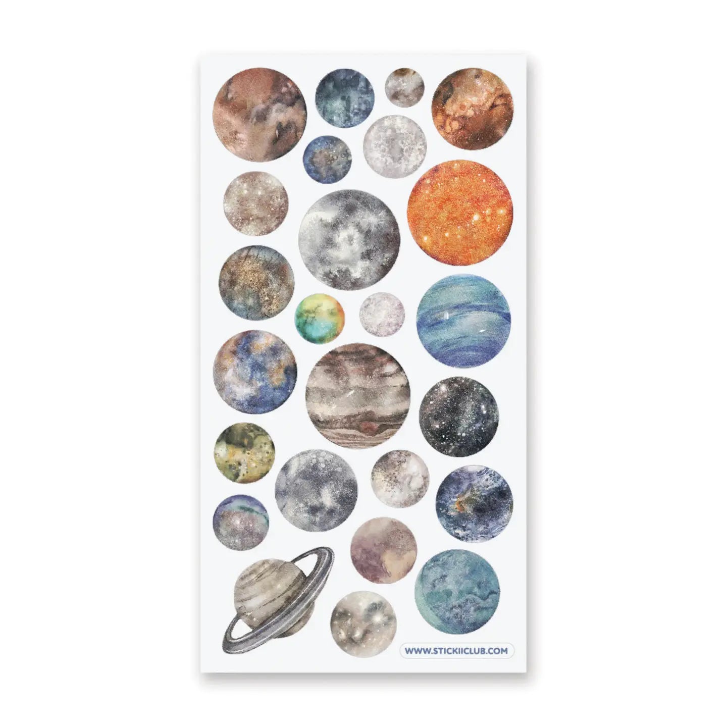 The Planets Space Sticker Sheet – Oodles Kids